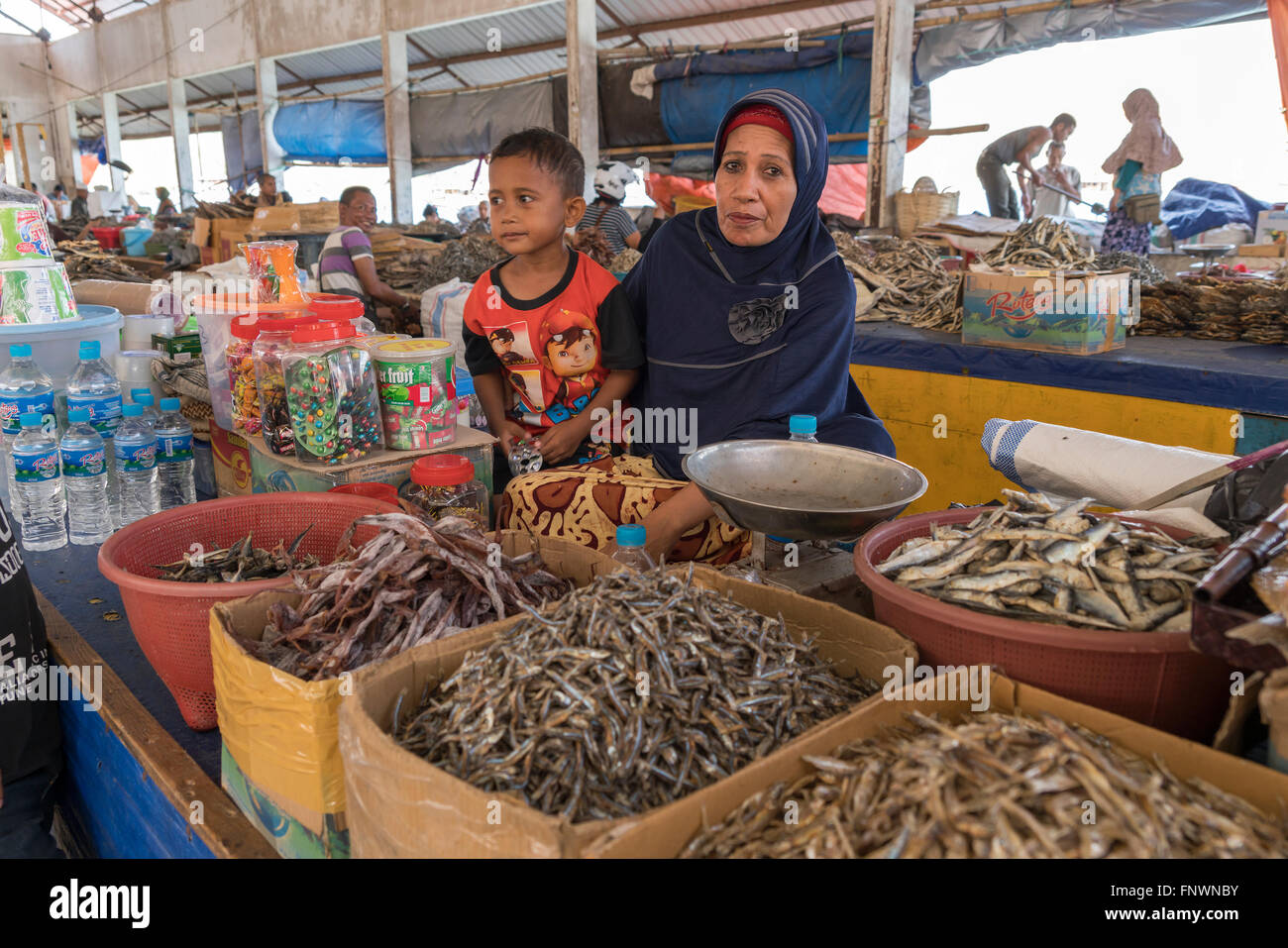fish market in Labuan Bajo, Flores, Indonesia, Asia Stock Photo - Alamy