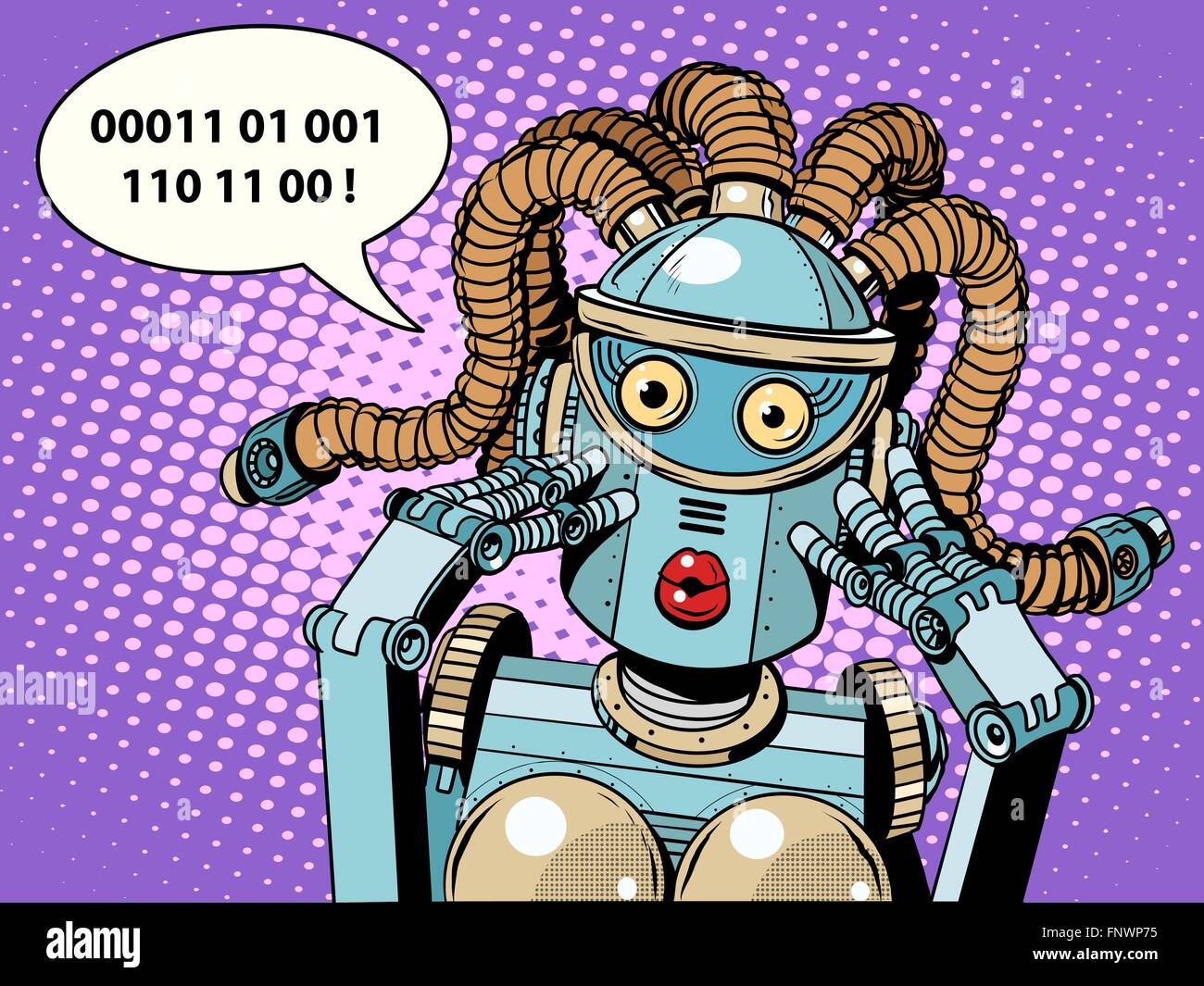 Surprised computer Stock Vector Images - Alamy