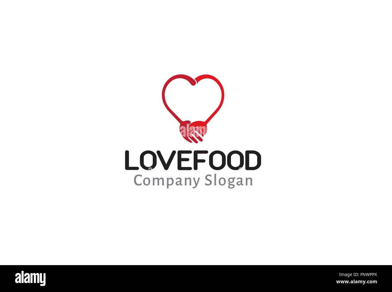 Love Food Logo Illustration Stock Vector Image & Art - Alamy