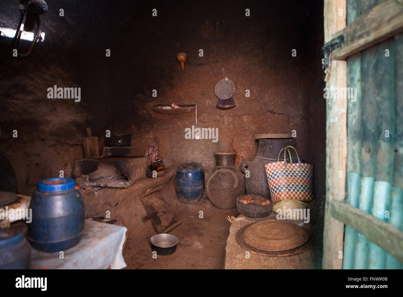 African Hut Interior