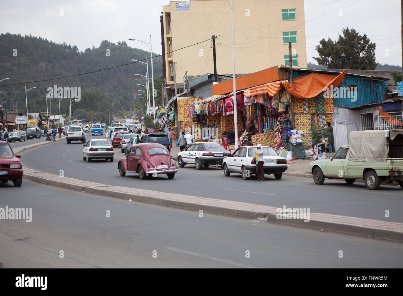 A street scene in in Addis Ababa, Ethiopia Stock Photo - Alamy
