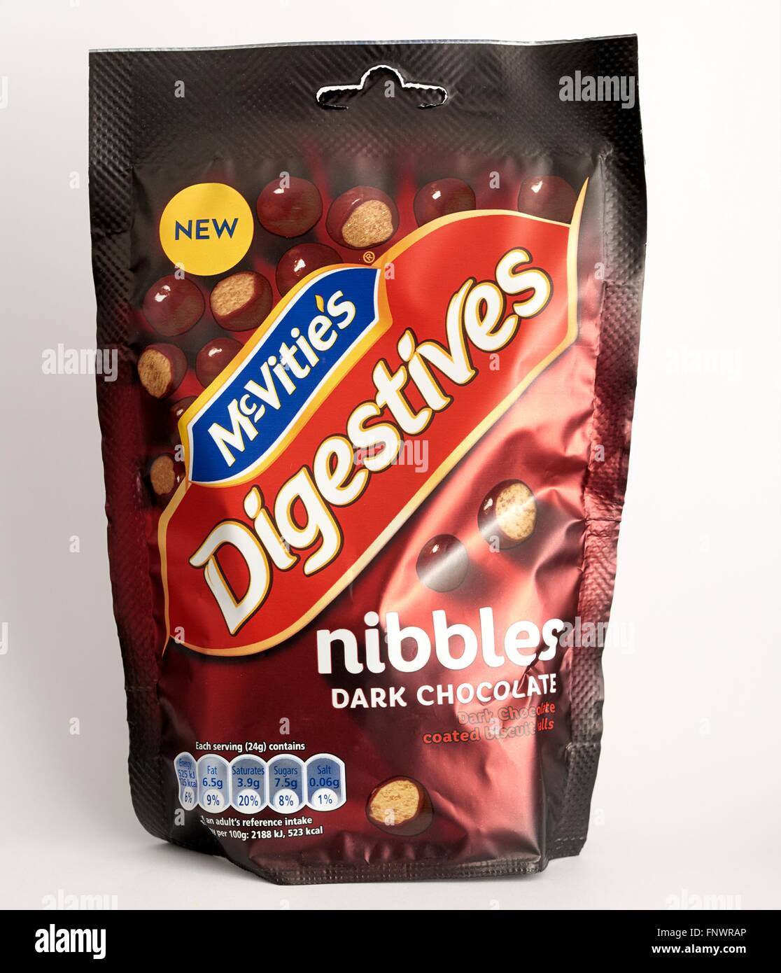Mcvities digestive nibbles dark chocolate retail pack uk Stock Photo ...