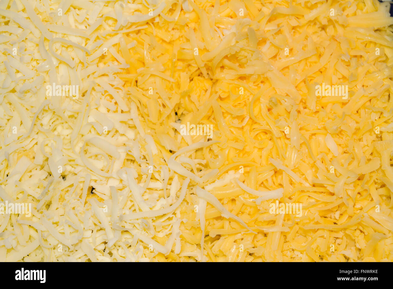 Two types of grated cheese for toppings Stock Photo - Alamy