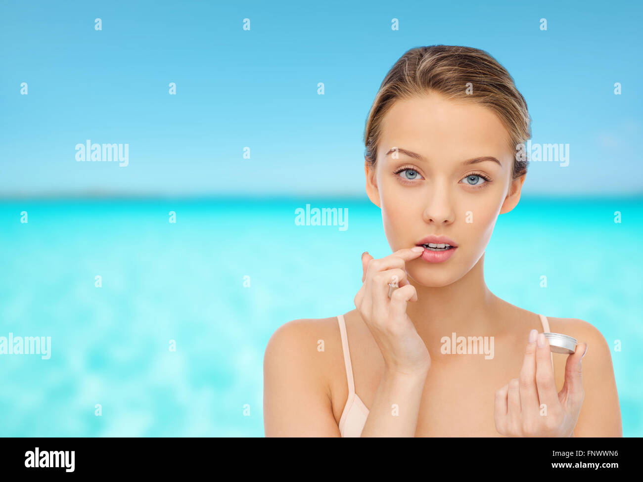 Woman balm hand hi-res stock photography and images - Alamy