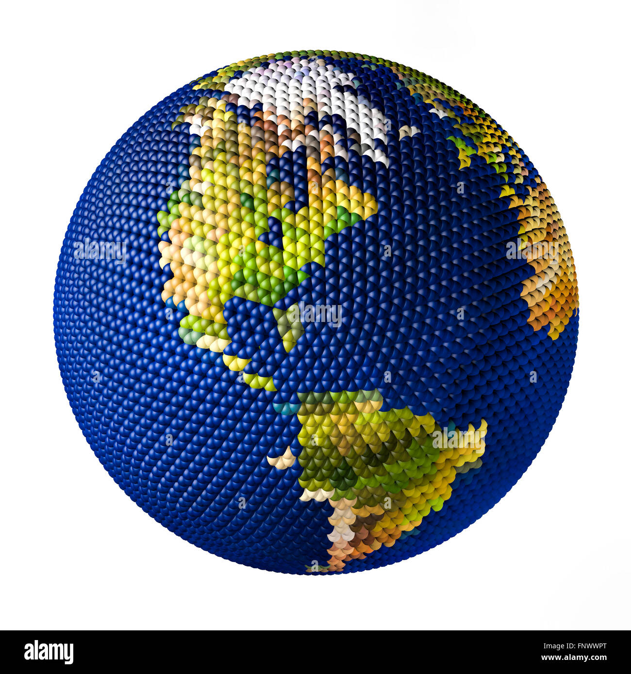 Earth globe north pole view hi-res stock photography and images - Alamy