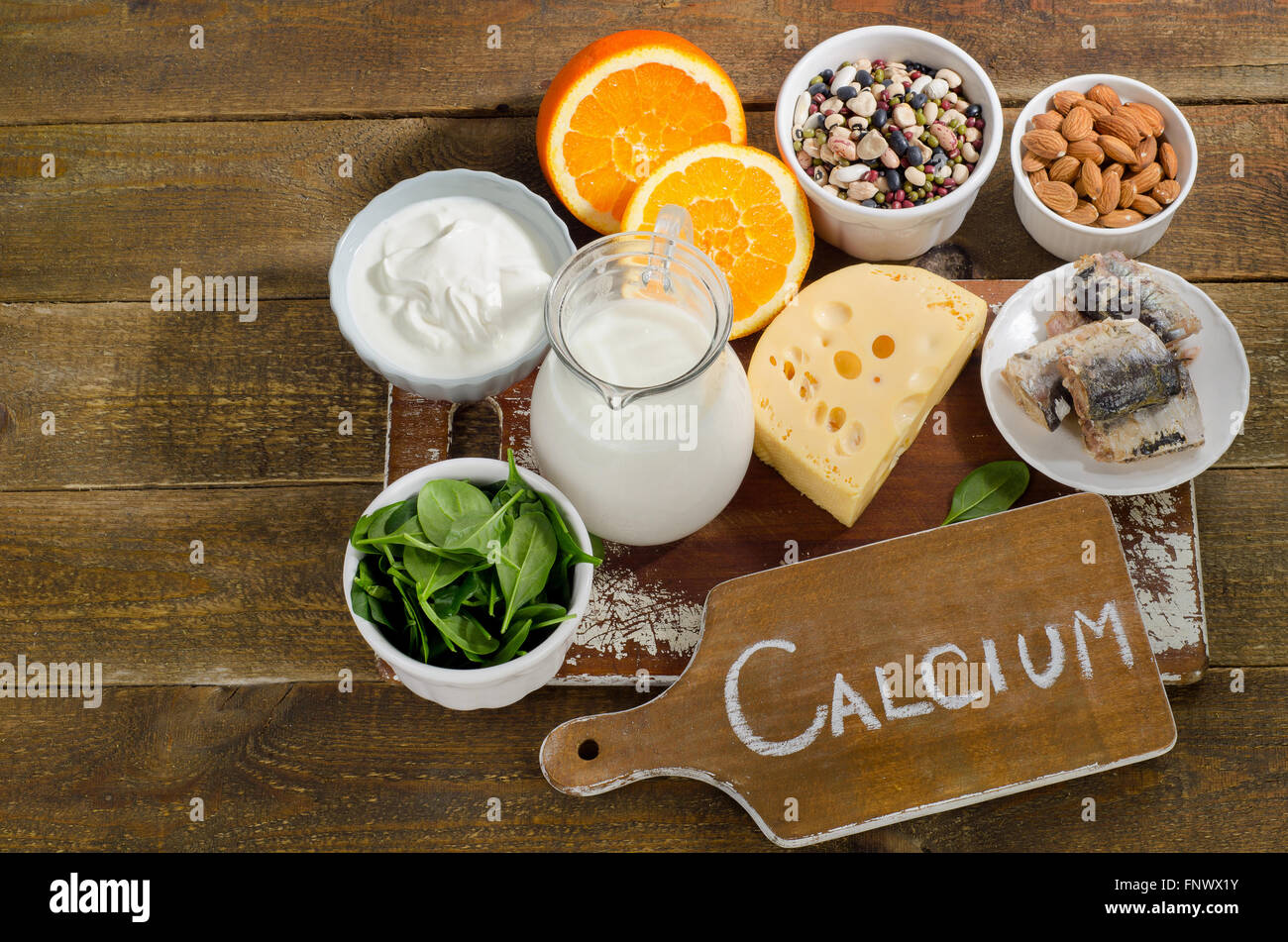Calcium rich foods hi-res stock photography and images - Alamy