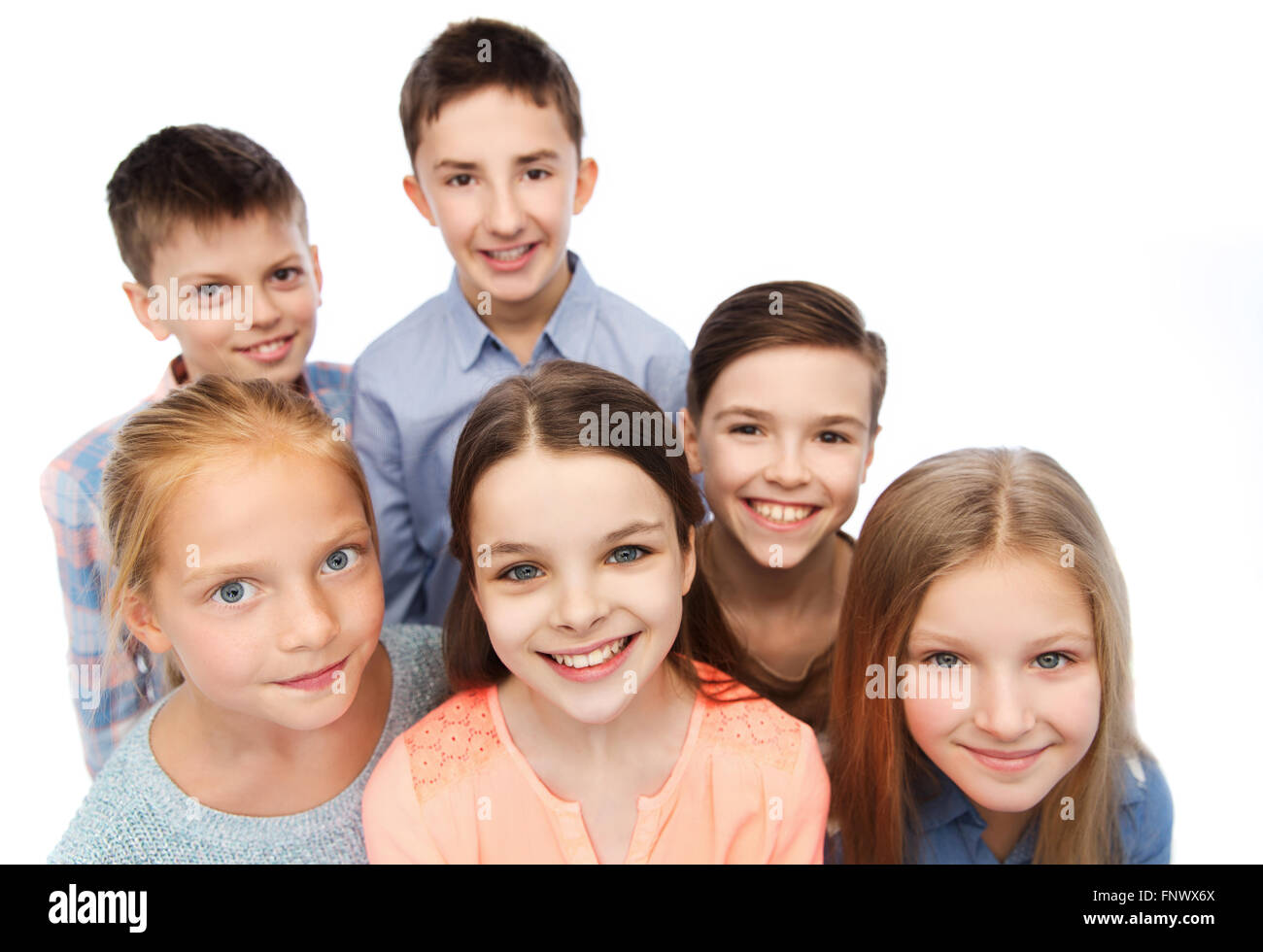 happy smiling children faces Stock Photo - Alamy