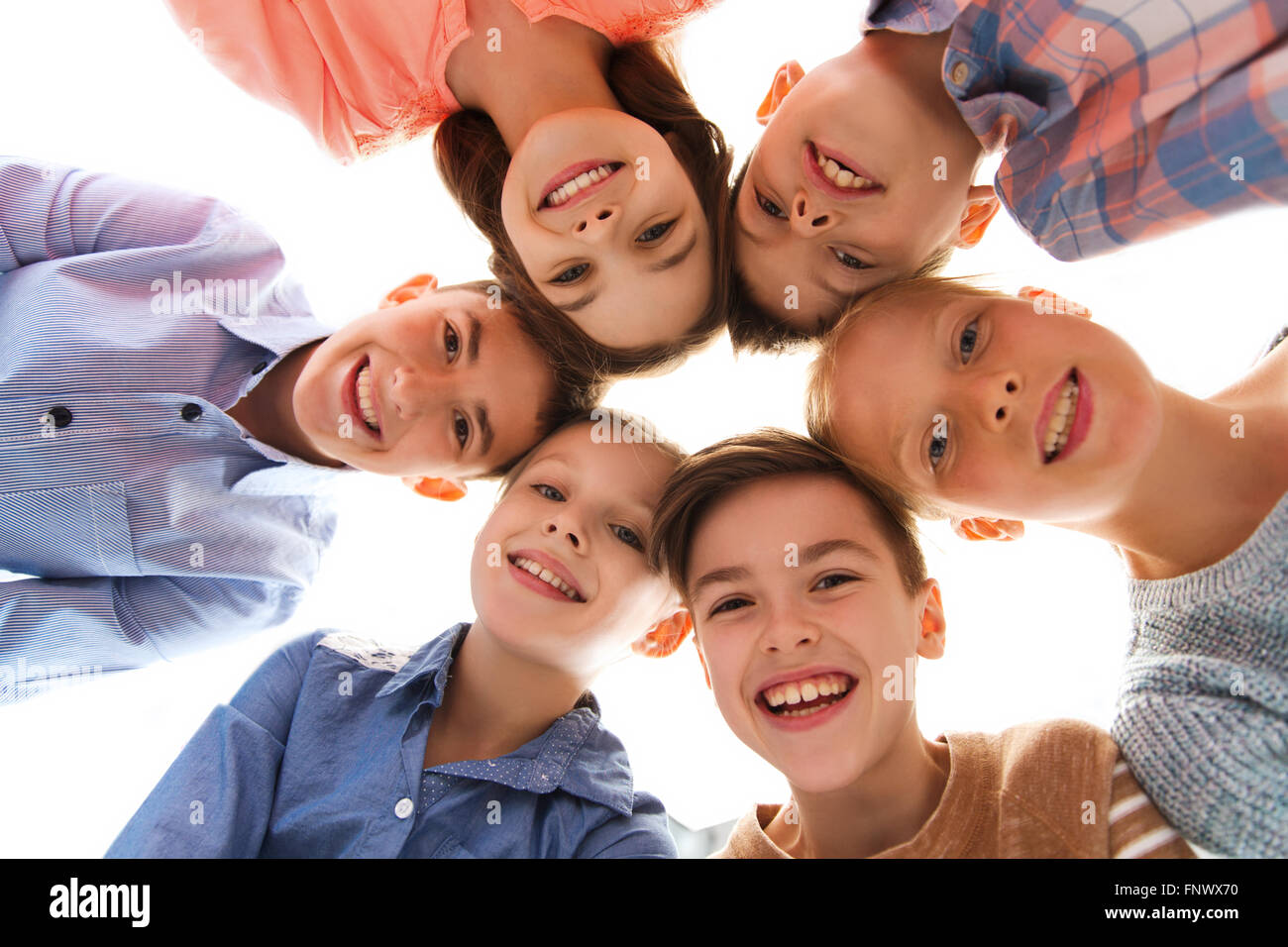 happy smiling children faces Stock Photo - Alamy