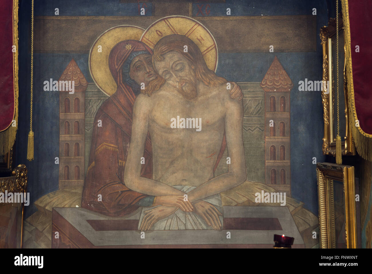 The lamentation of christ icon orthodox hi-res stock photography and ...