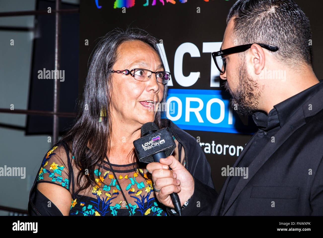 TORONTO, CANADA - SEPTEMBER 15, 2015: Canadian Actor and Activist Rose ...