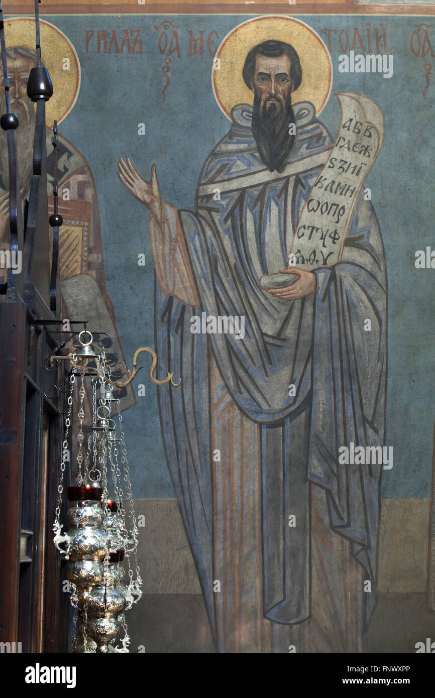 Saints Cyril Methodius Orthodox Icon High Resolution Stock Photography ...