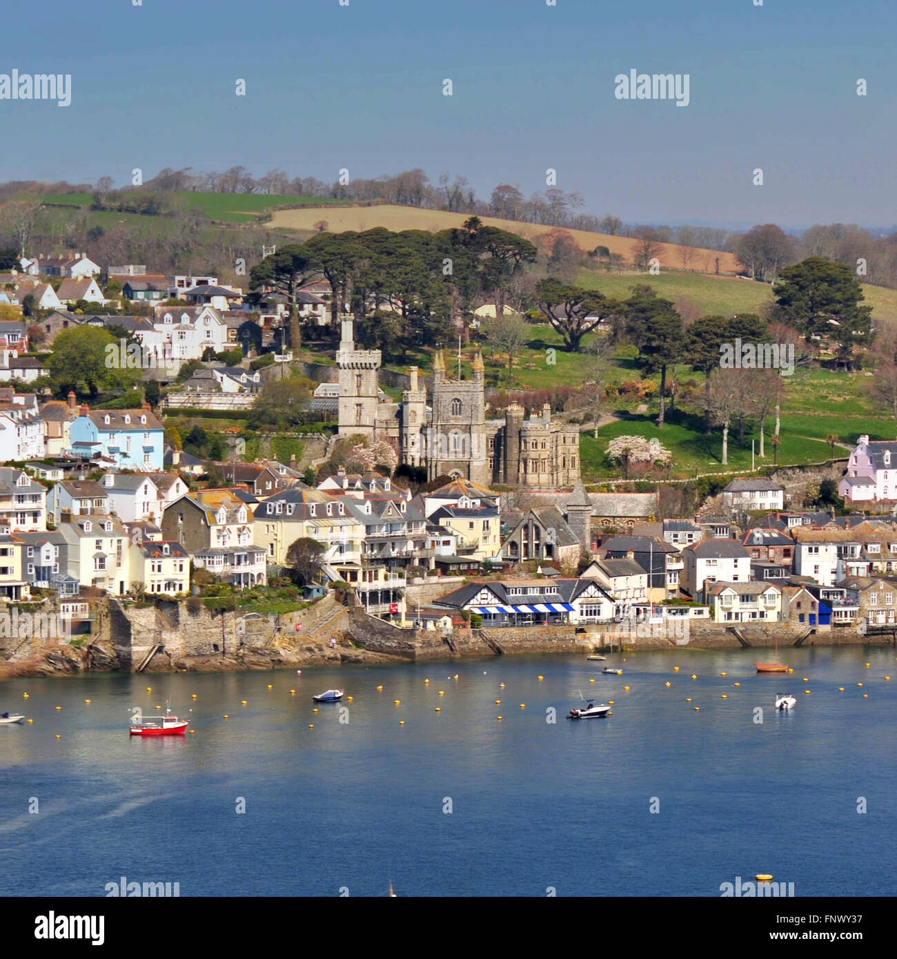 Fowey port town hi-res stock photography and images - Alamy