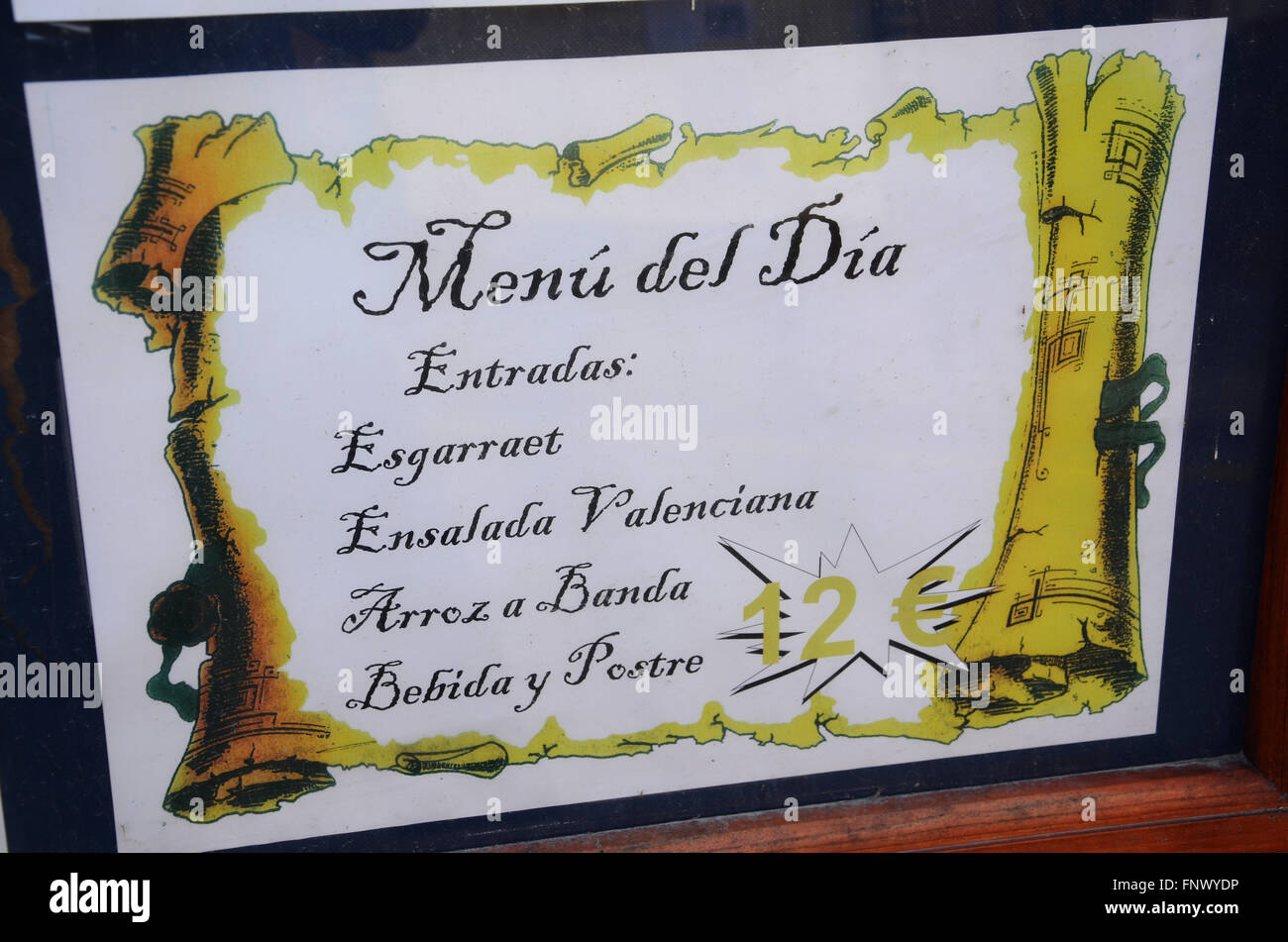 Menu board welcome restaurant hi-res stock photography and images - Alamy