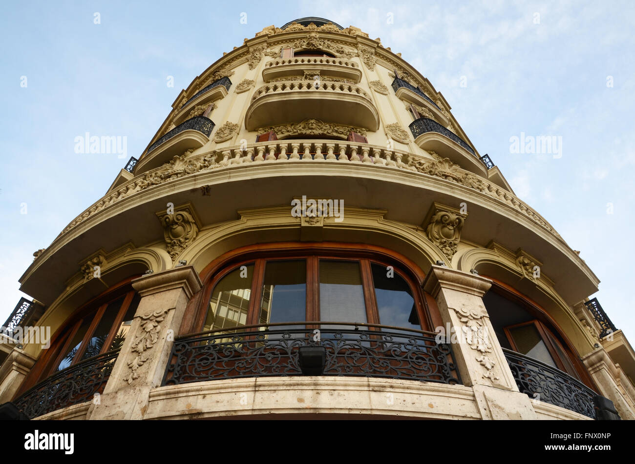 decorative architecture Valencia Spain Stock Photo - Alamy