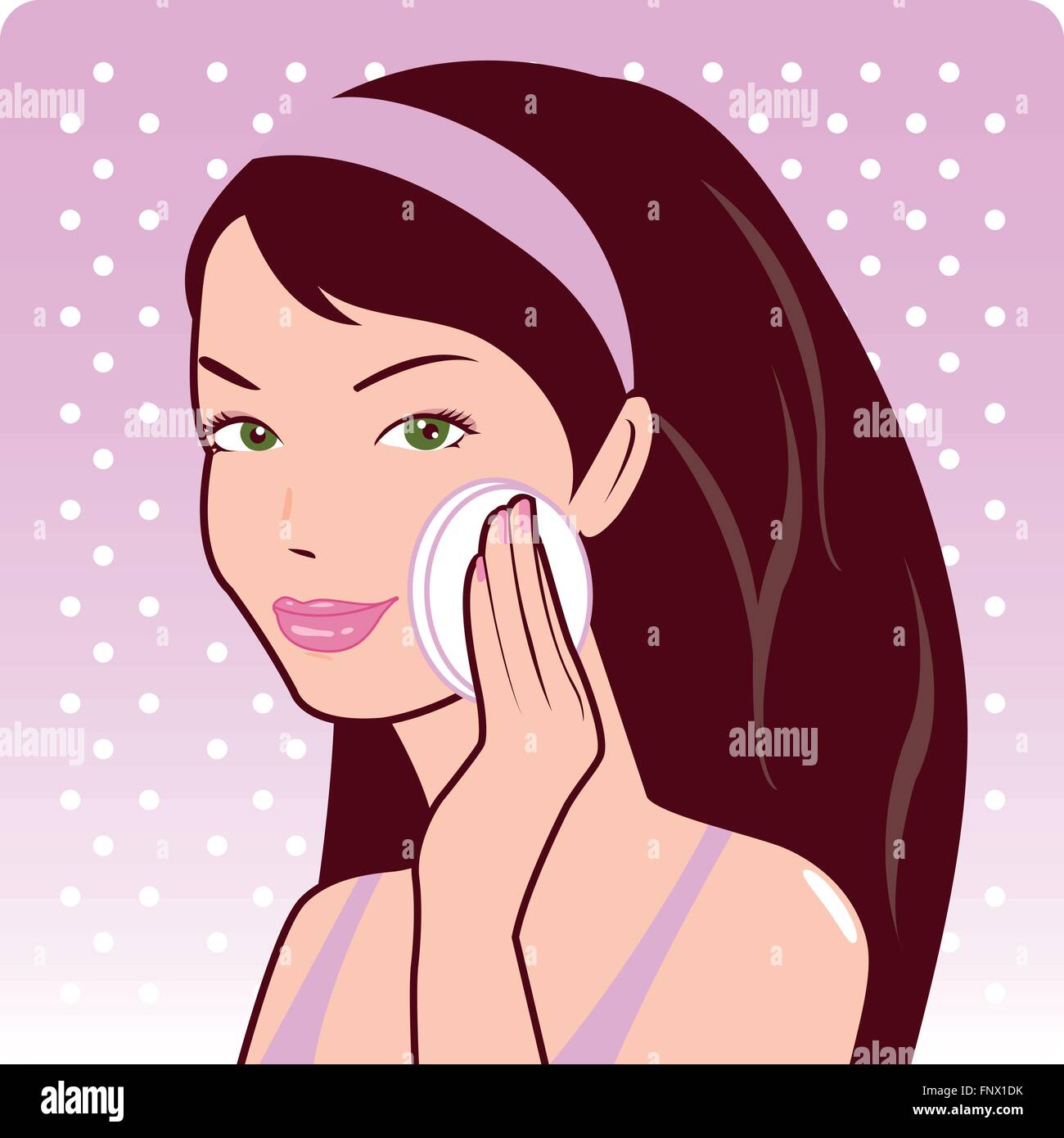 Makeup remove skin care Stock Vector Images - Alamy