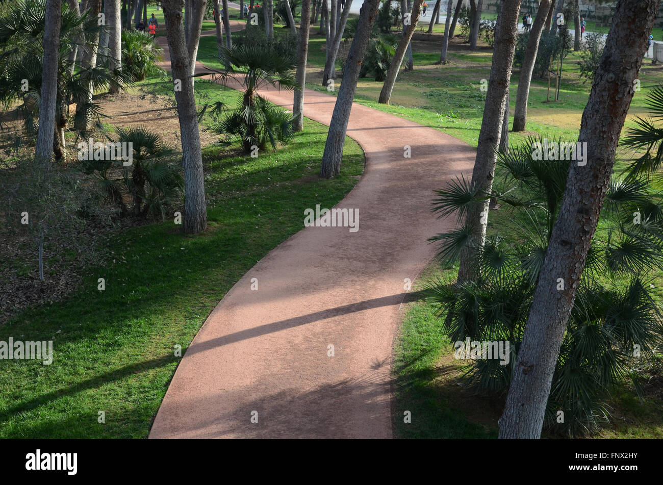 Turia gardens valencia aerial hi-res stock photography and images - Alamy