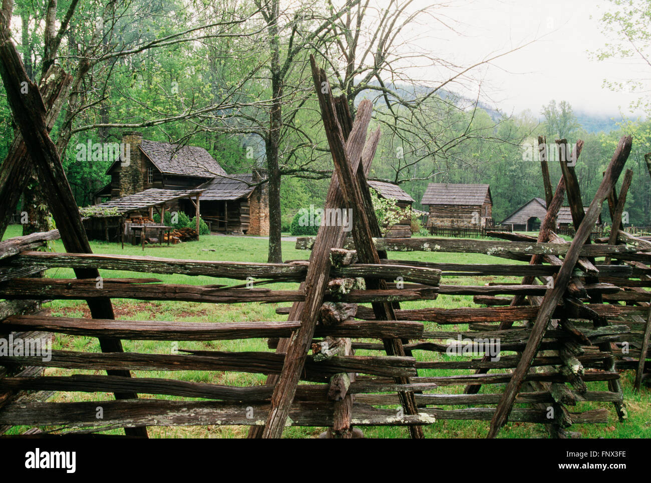 Homestead, Great Smoky Mountains National Park, Tennessee, U.S.A Stock ...