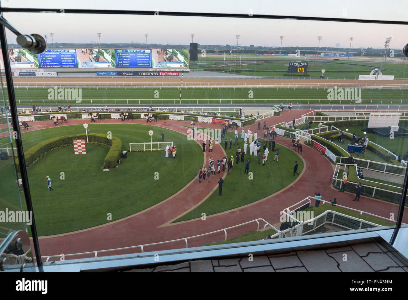 Dubai Meydan racecourse Stock Photo - Alamy