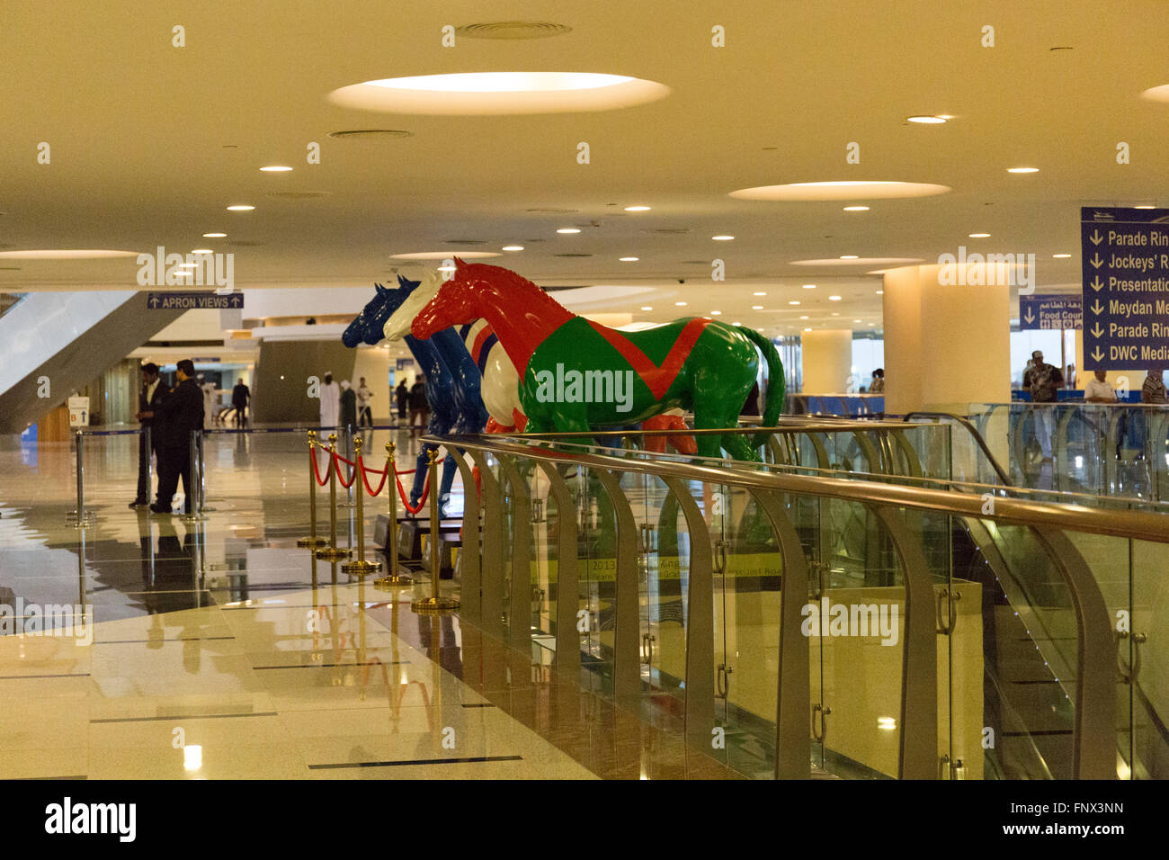Inside the Meydan racetrack Dubai UAE Stock Photo - Alamy