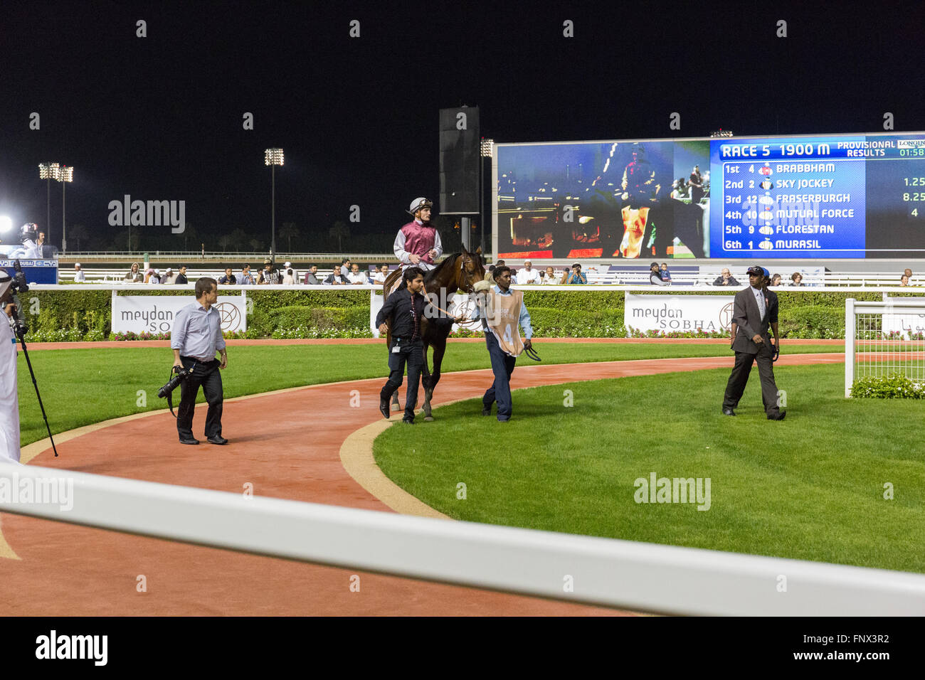 The Paddock at the Meydan racecourse Dubai Stock Photo - Alamy