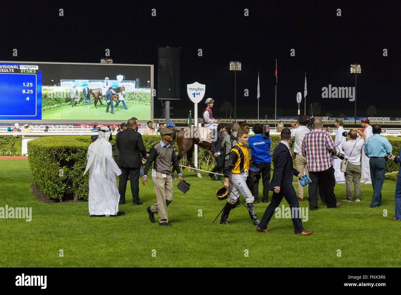 The Paddock at the Meydan racecourse Dubai Stock Photo - Alamy