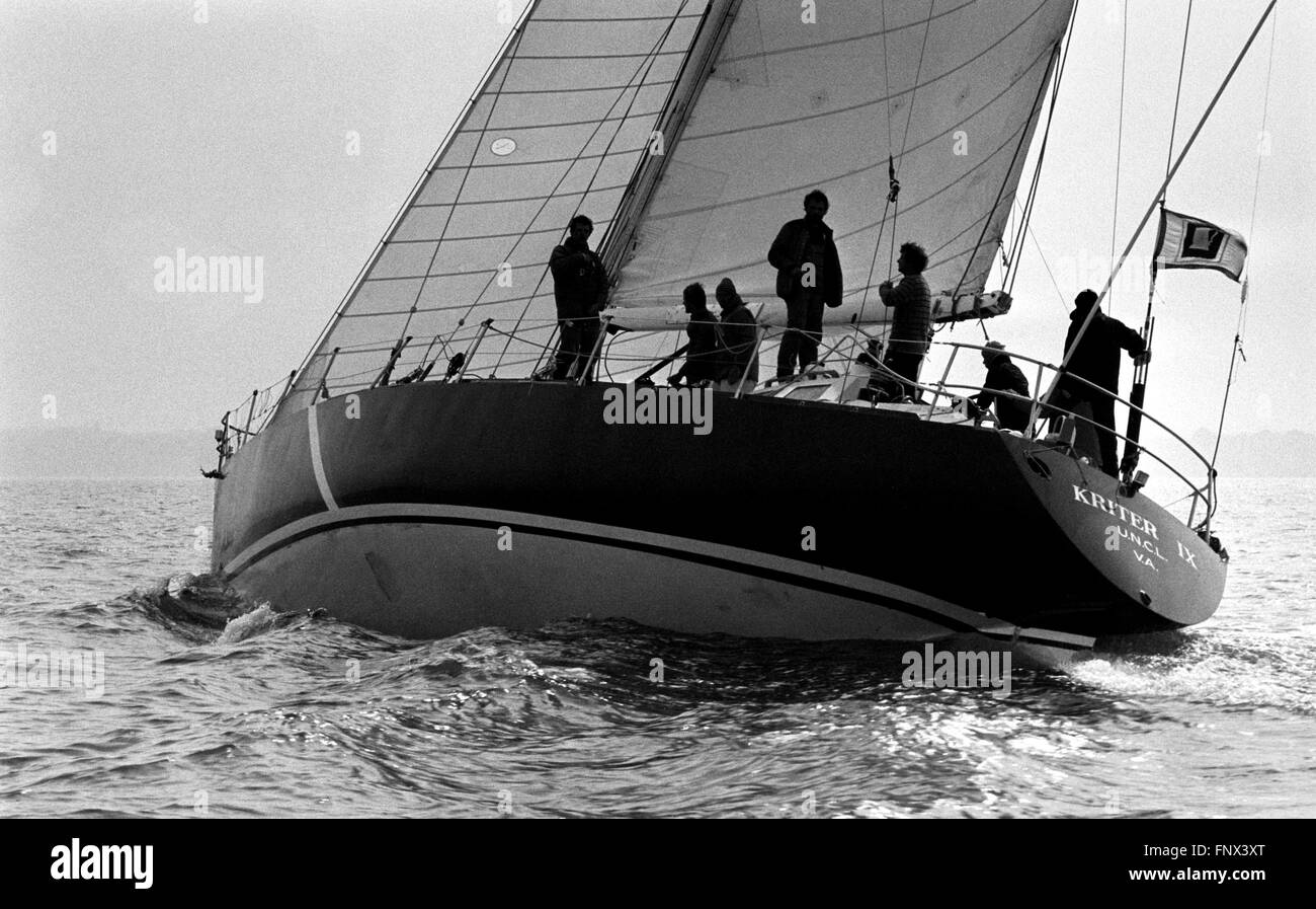 AJAXNETPHOTO. 3RD APRIL, 1982. PORTSMOUTH, ENGLAND - FRENCH YACHT ...