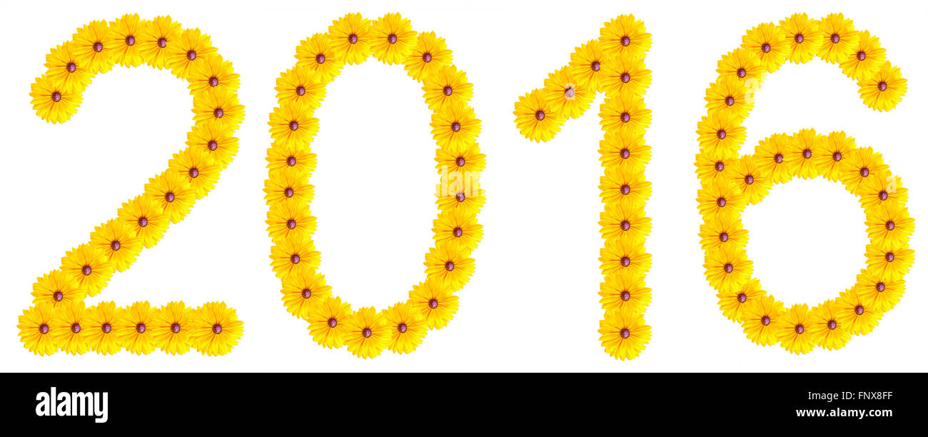 numbers 2016 written letters of colors Stock Photo - Alamy