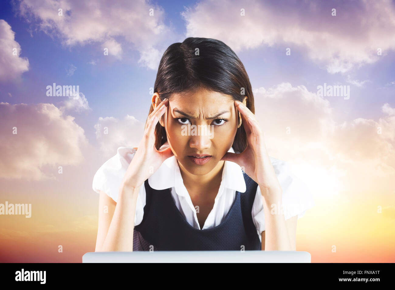 Annoyed laptop typing hi-res stock photography and images - Alamy