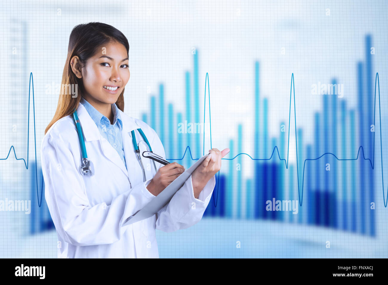Doctor writing chart report hi-res stock photography and images - Alamy