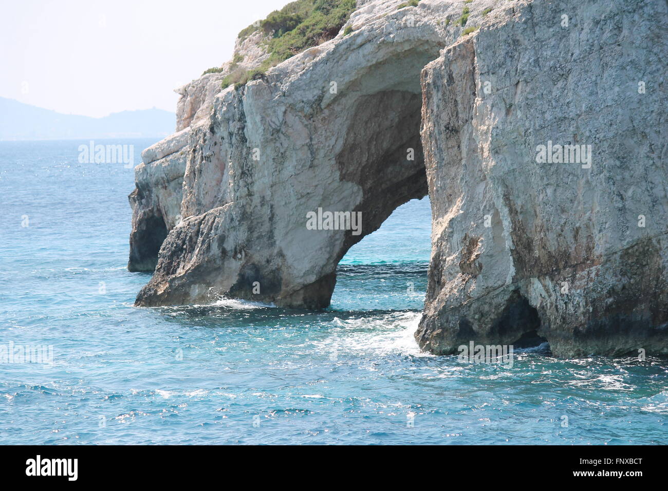 Zykynthos, Greek Island, - May 29th 2016, view from boat of stunning ...