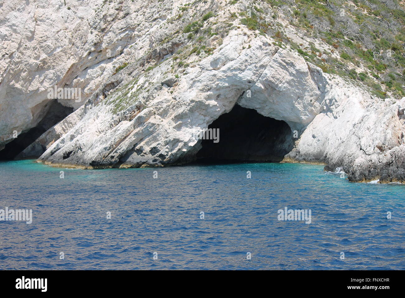 Zykynthos, Greek Island, - May 29th 2016, view from boat of stunning ...