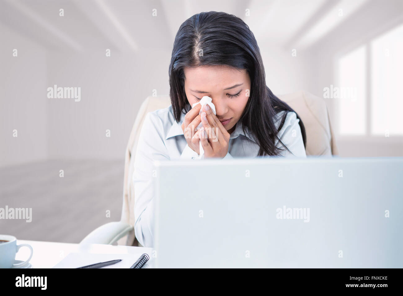Wiping her tears hi-res stock photography and images - Alamy