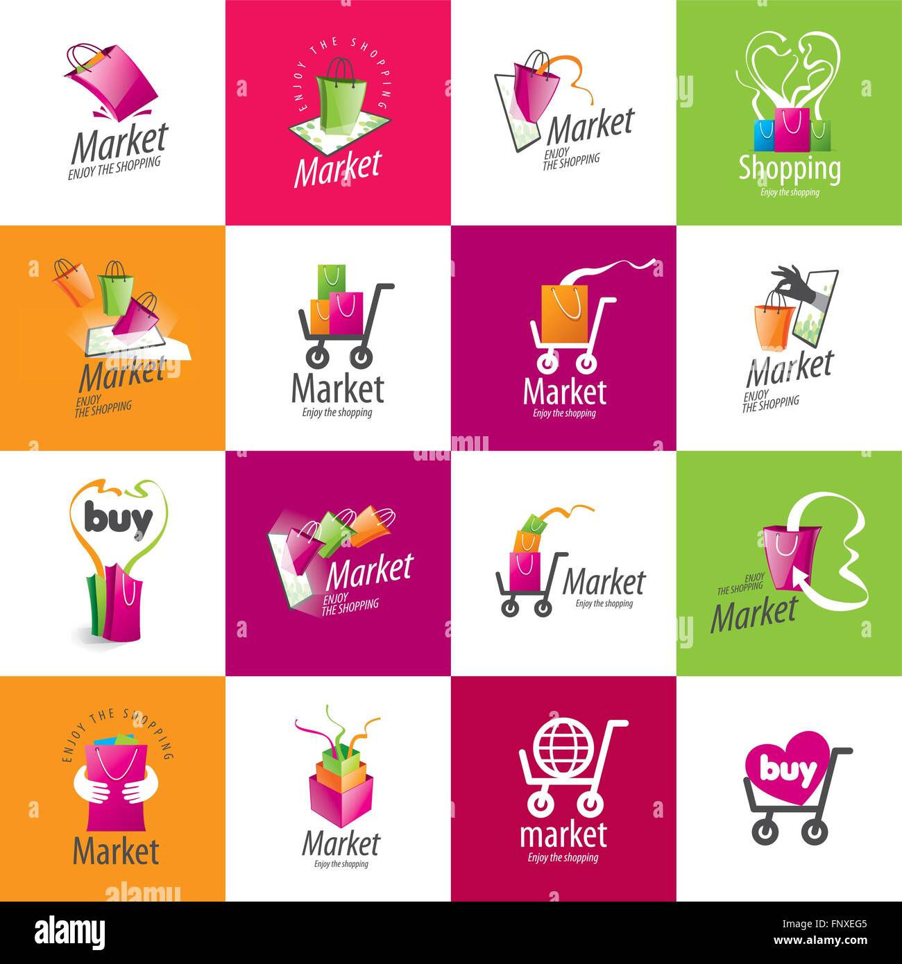 vector shopping logo Stock Vector Image & Art - Alamy