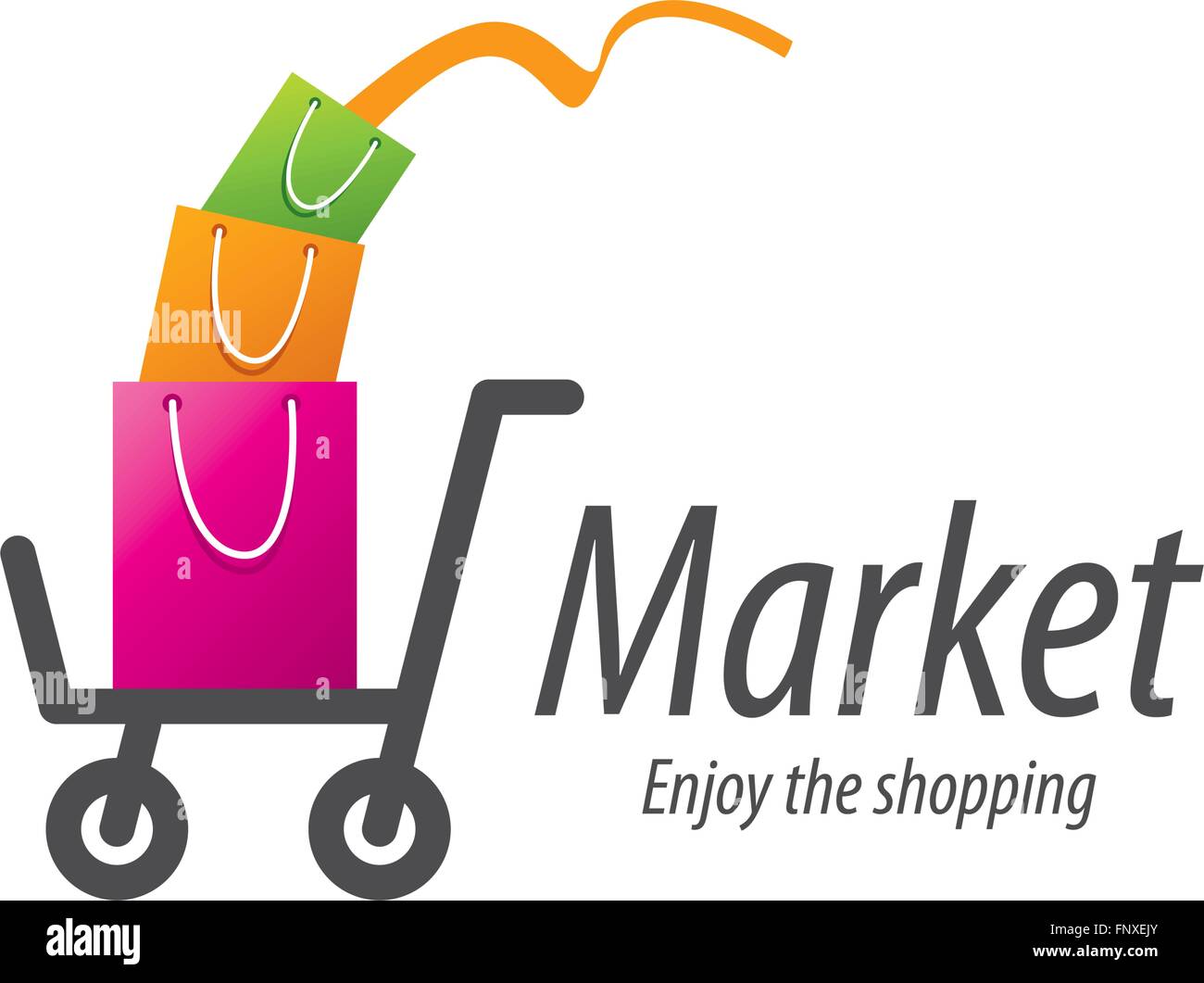 vector shopping logo Stock Vector Image & Art - Alamy