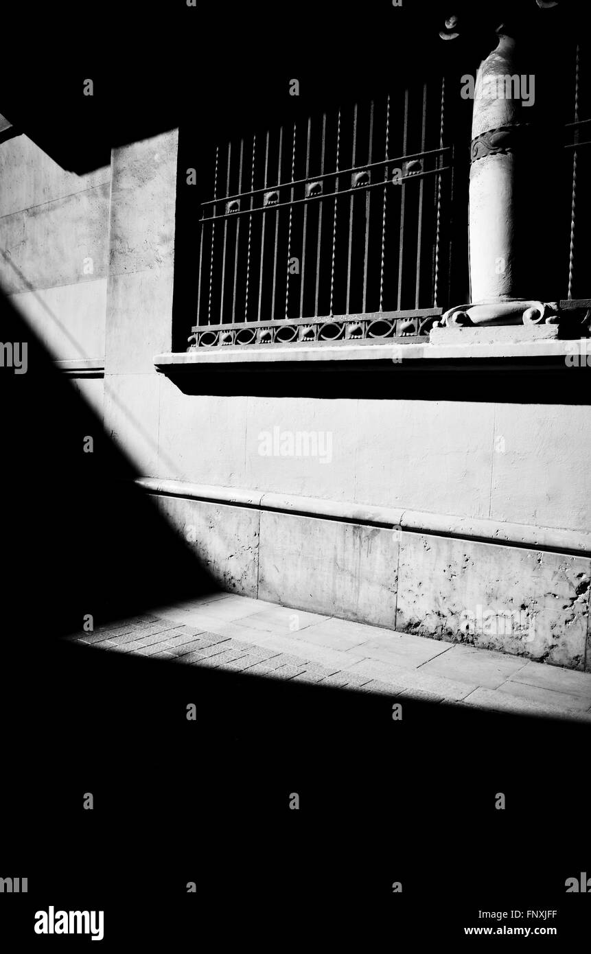 Light and shadow in a street Stock Photo - Alamy