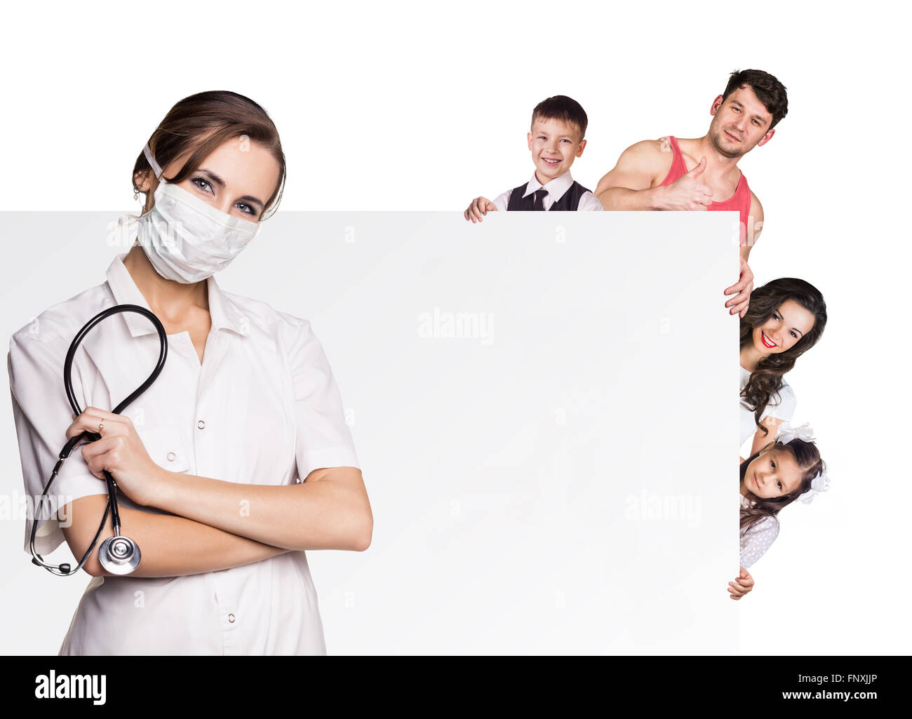 Family at the doctor appointment Stock Photo - Alamy