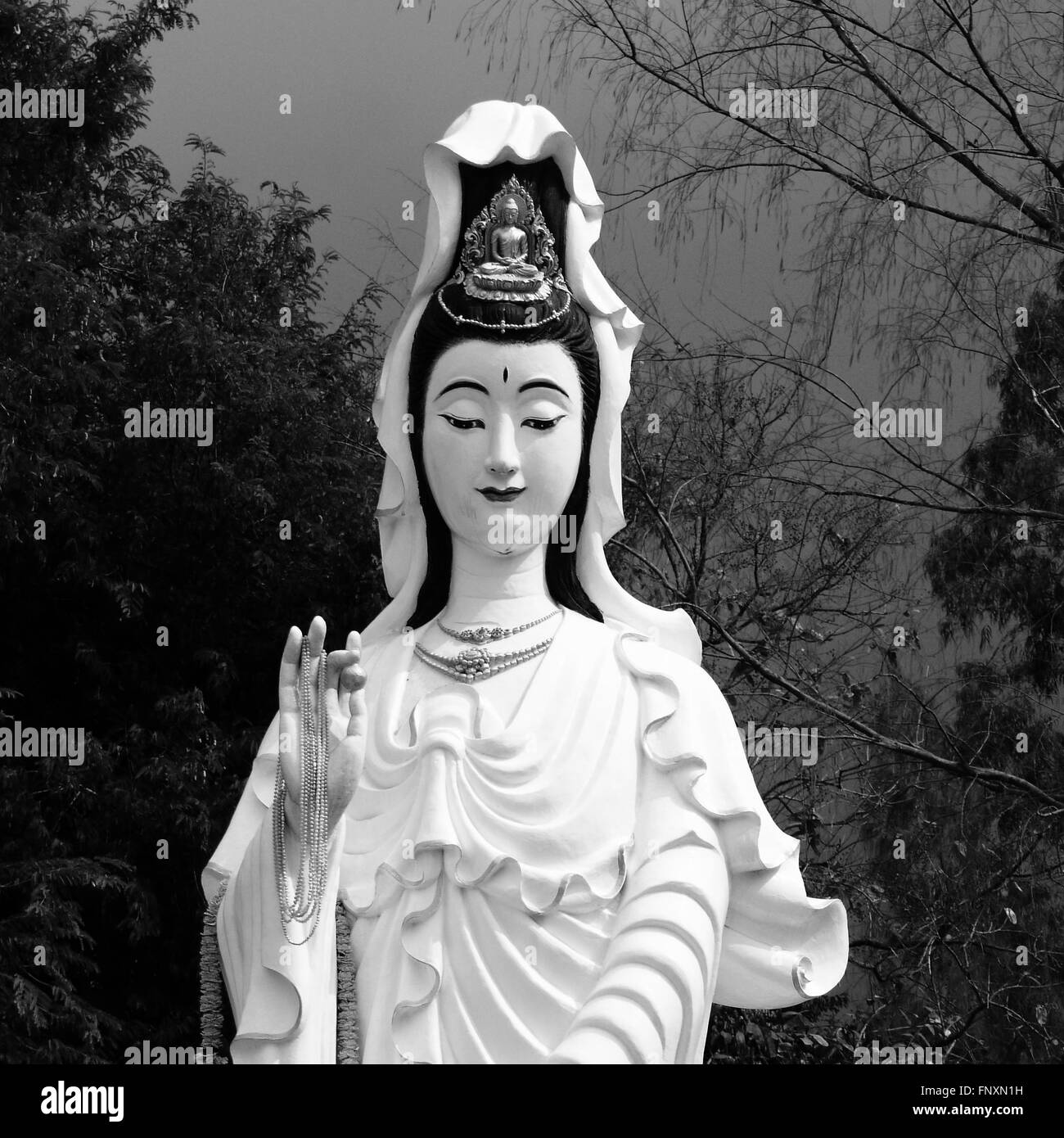 Goddess of mercy Black and White Stock Photos & Images - Alamy