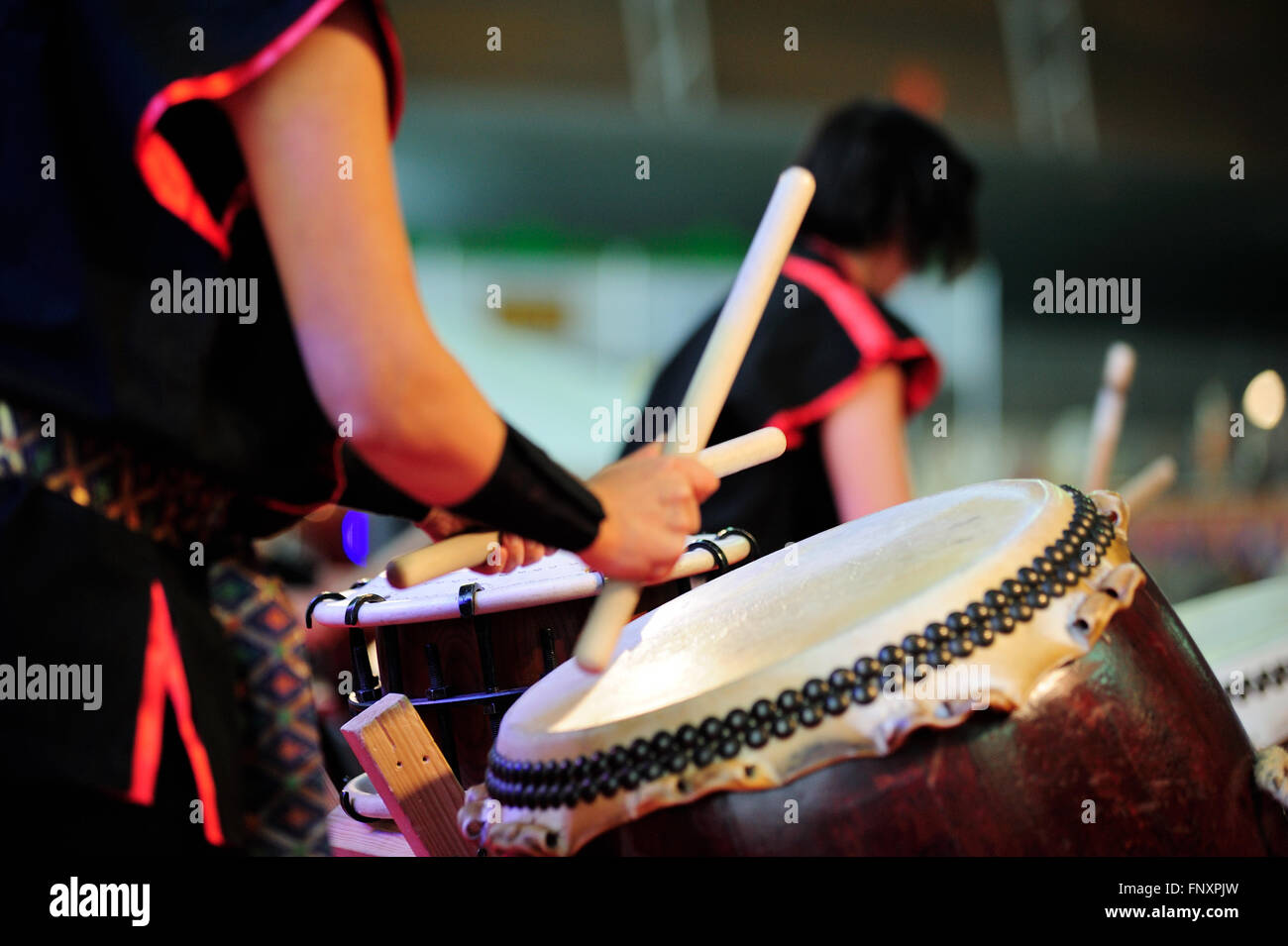 Masa daiko japanese drummers play hi-res stock photography and images ...