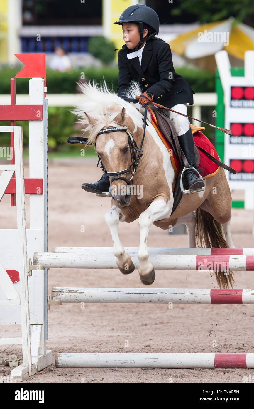 Ride Horse Show Jumping Stock Photo - Alamy