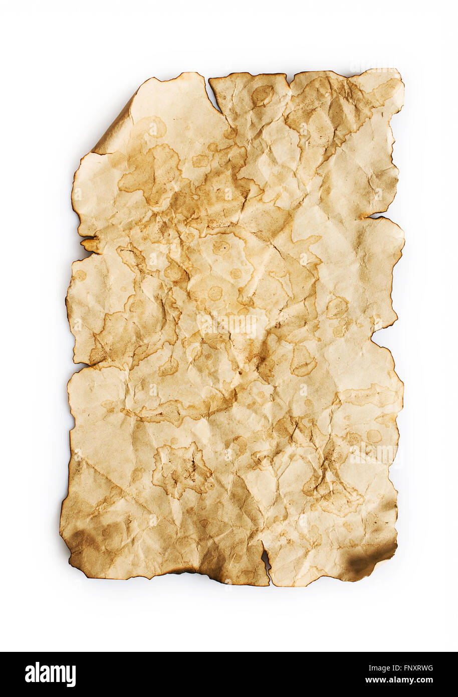 Old paper sheet isolated hi-res stock photography and images - Alamy