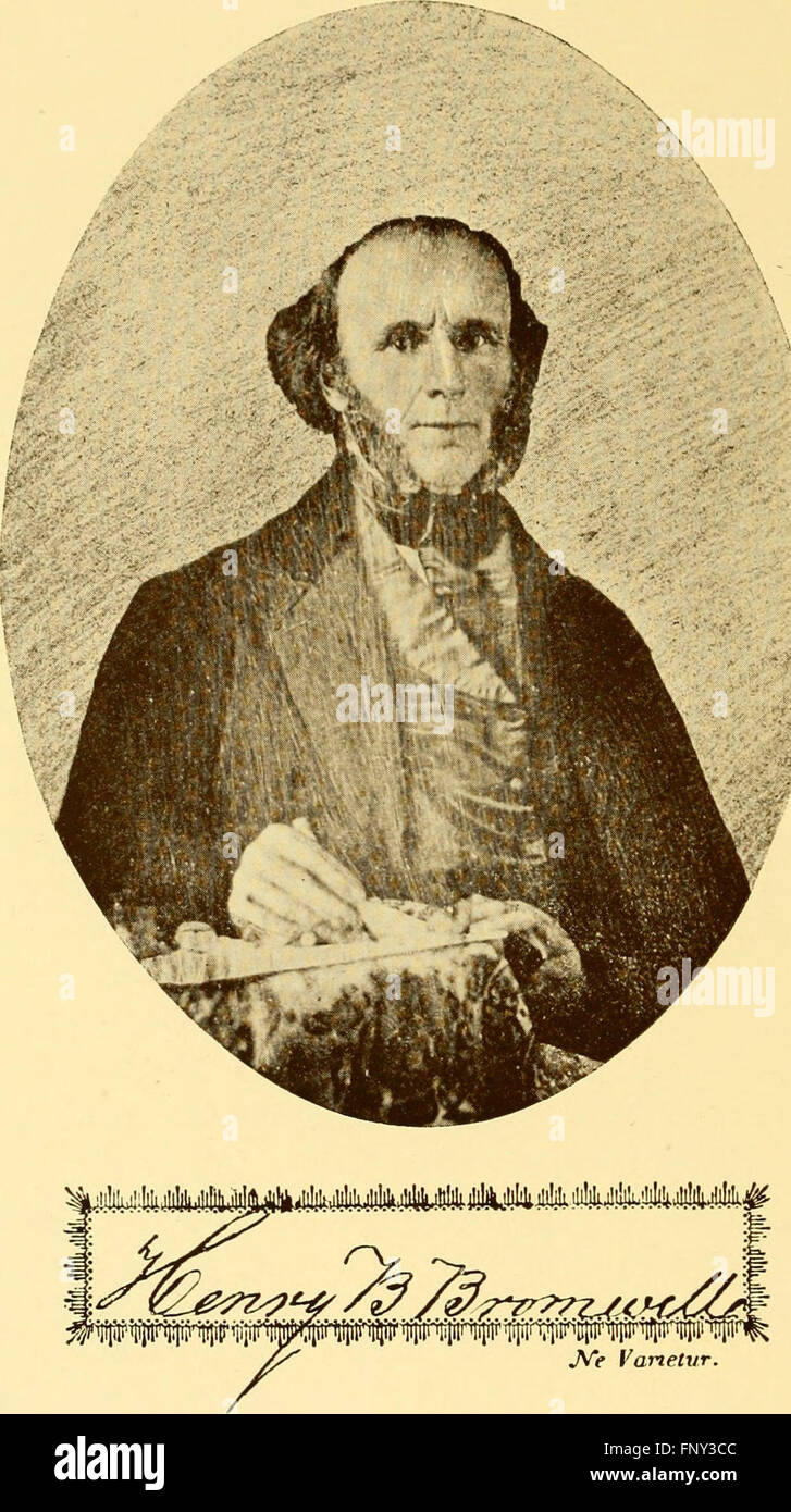 This genealogy work traces the descendants of William Bromwell and ...