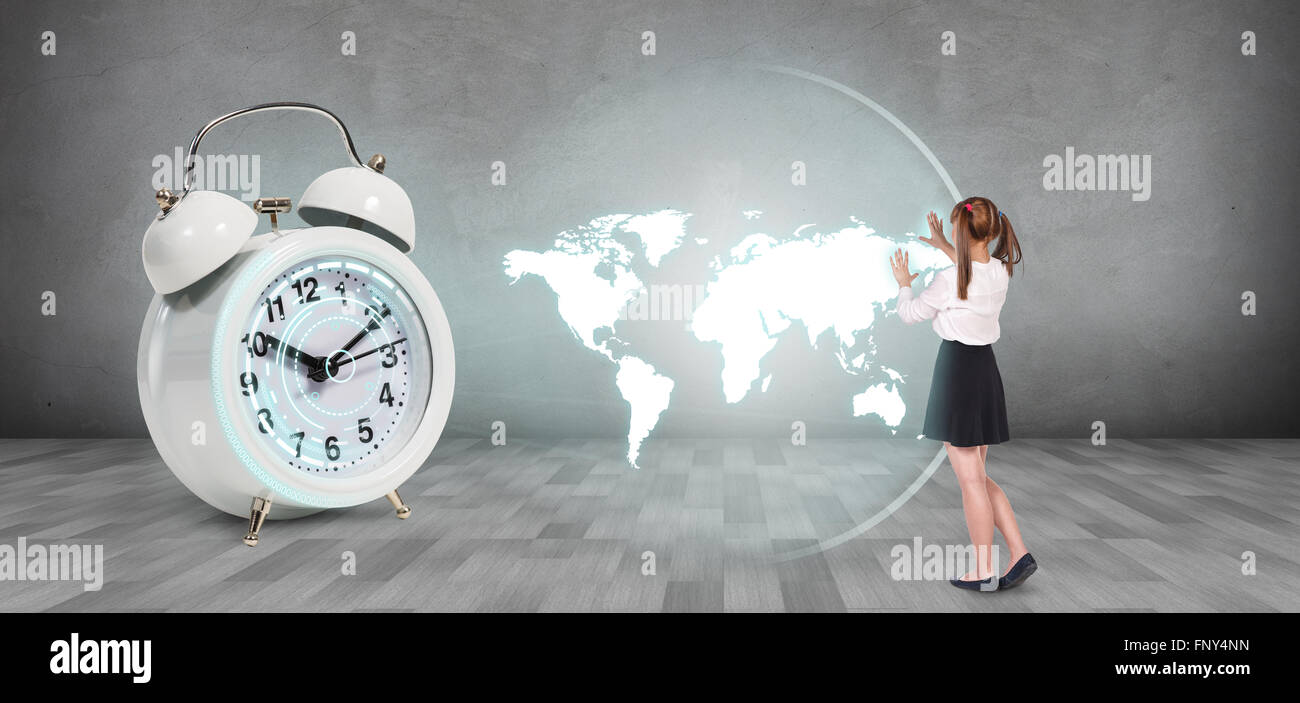 Digital world time clock hi-res stock photography and images - Alamy