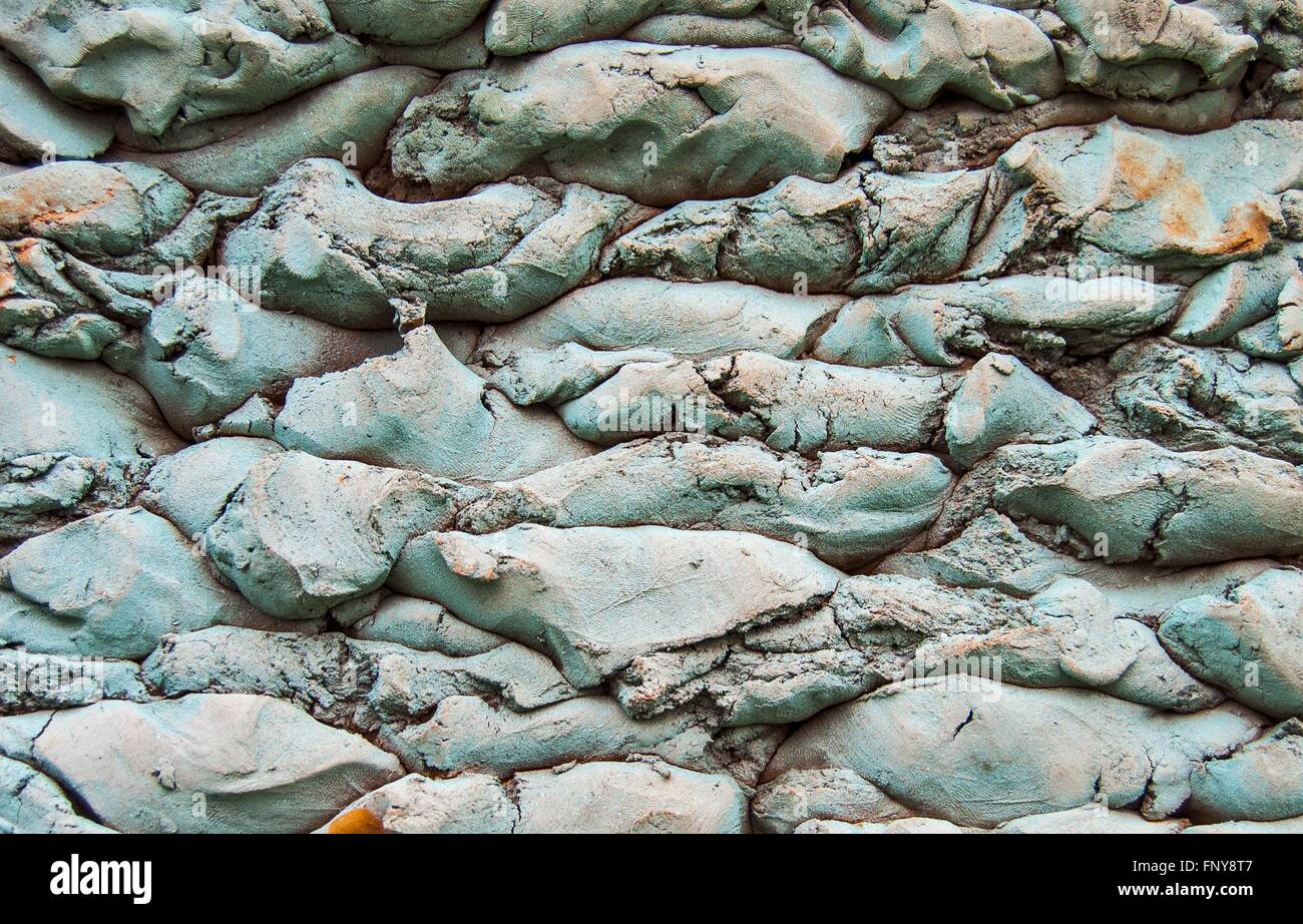 Great bunch of parts and shapes baked clay on the mound Stock Photo - Alamy