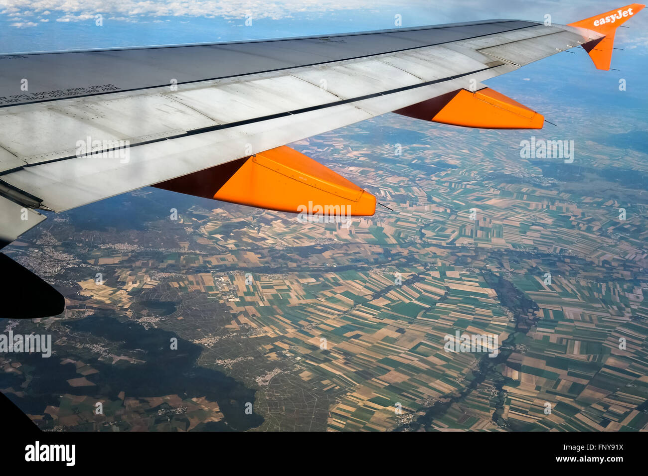Aerial view of the French countryside from a jet liner Stock Photo - Alamy