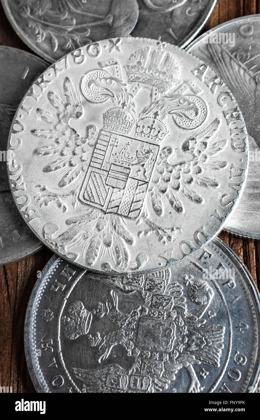 Old silver coins hi-res stock photography and images - Alamy