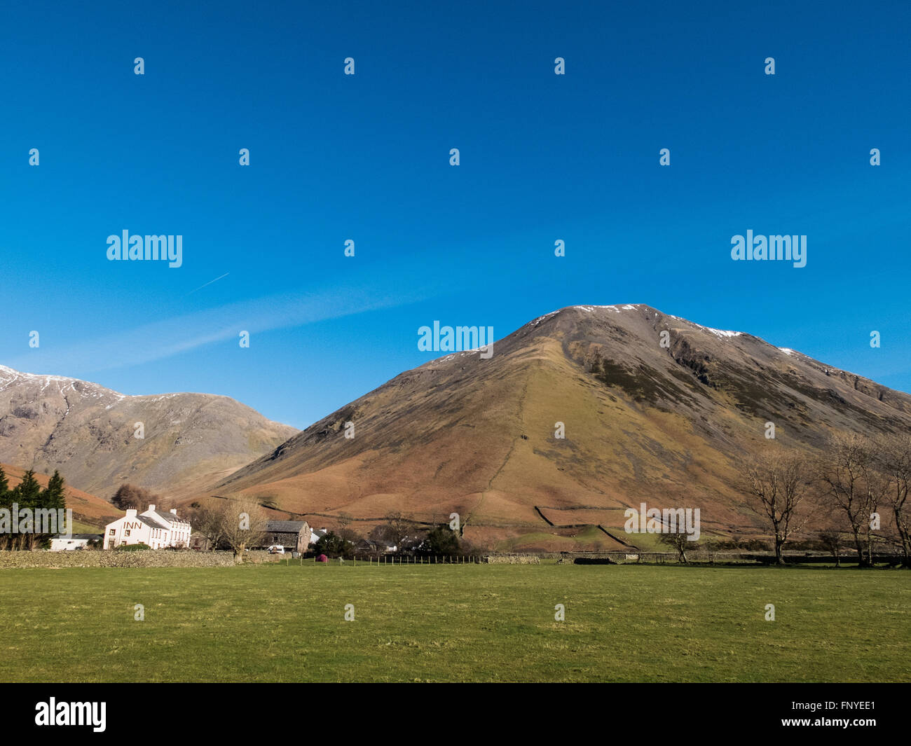 Wasdale Head, at the foot of Great Gable, Lake district, Cumbria, UK ...