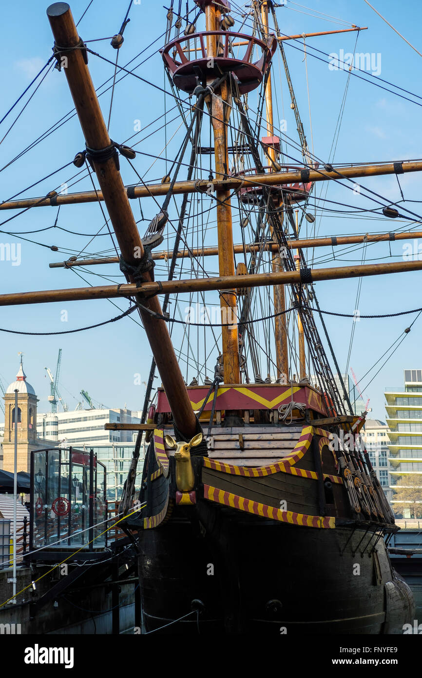 The Golden Hind in London Stock Photo - Alamy