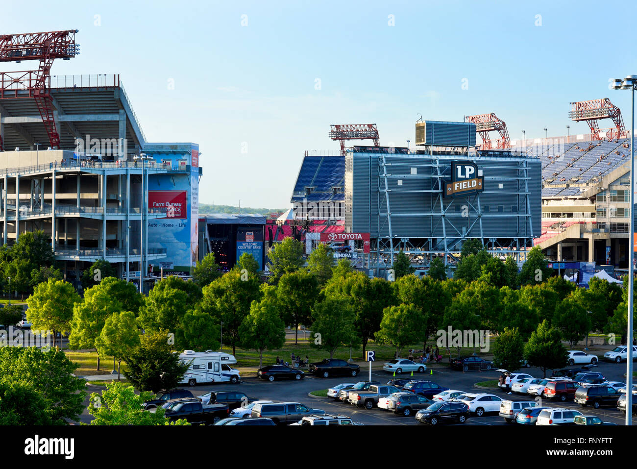 LP Field stadium exterior Nashville Tennessee Skyline Stock Photo - Alamy