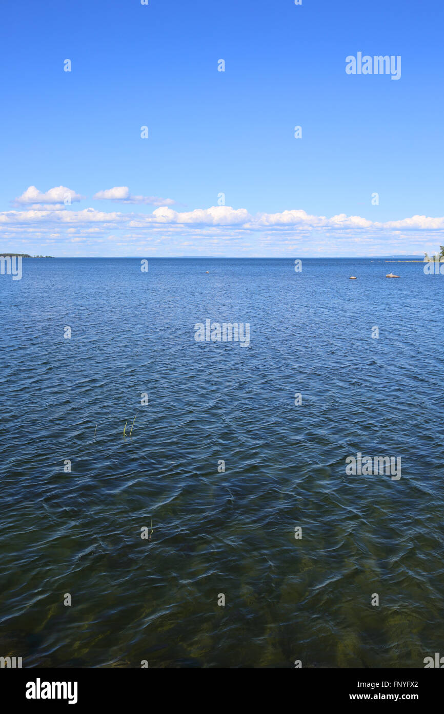 Lake vattern sweden swedish clean water clear blue sky hi-res stock ...