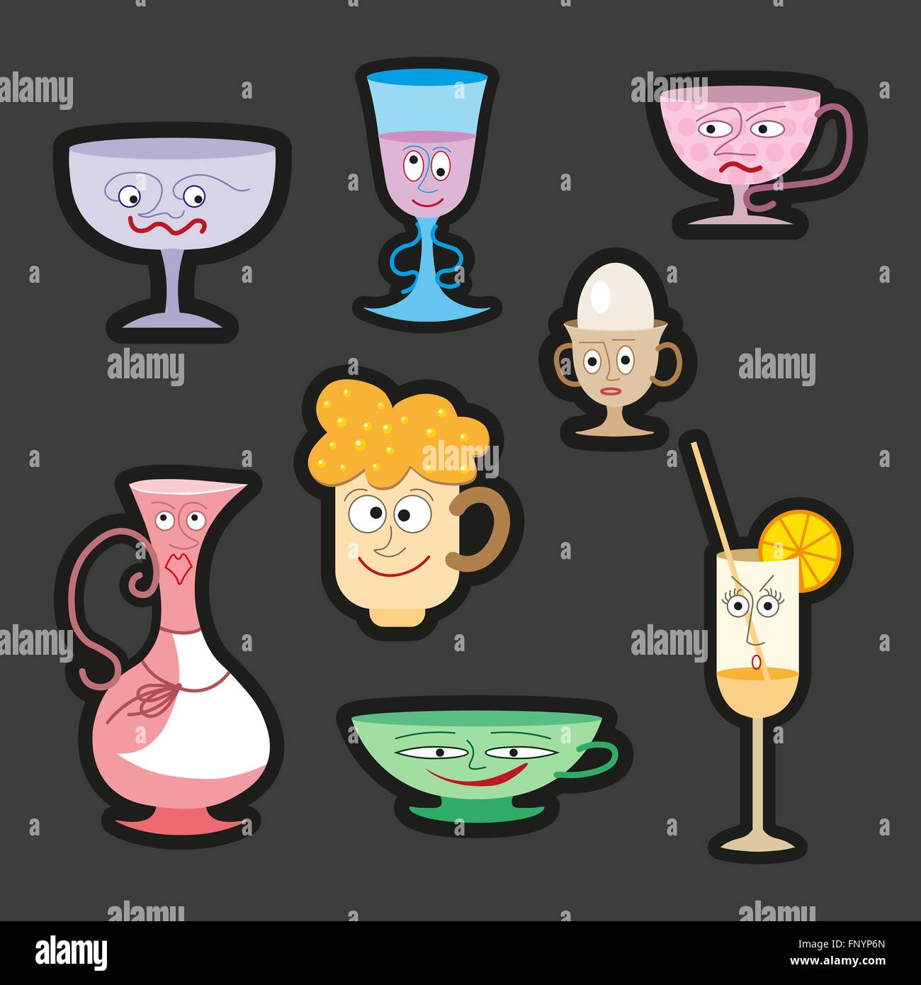 Cutlery washing Stock Vector Images - Alamy